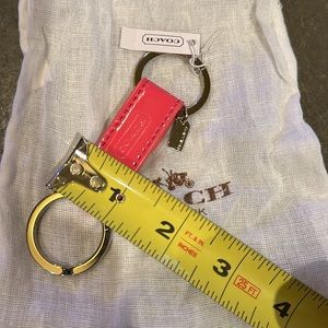 Coach | Accessories | Nwt Coach Pink Embossed Keychain | Poshmark
